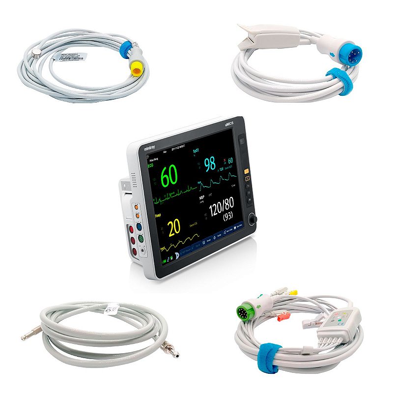 Kit Monitorização Compatível Monitor Mindray Umec 10/12/15 - Maple ...