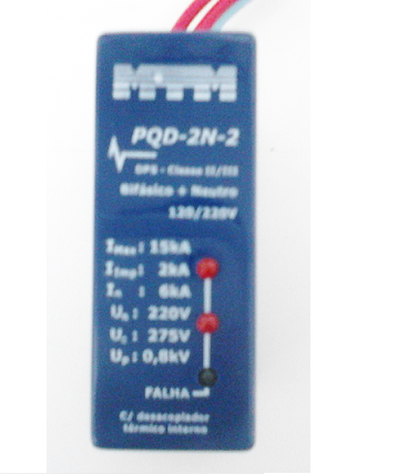 PQD-2N-2 PROT BIFASICO 220V / 15KA C/ NEUTRO - M-E2Tech
