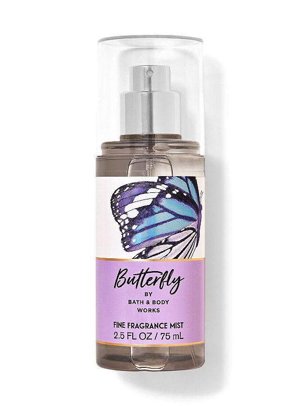 Mini Body Splash Butterfly Bath & Body Works 75ml - Cosmeticos da ray