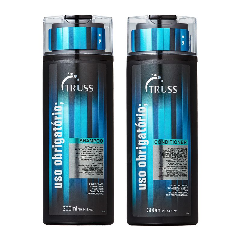 Kit Truss Uso Obrigatório: Shampoo 300ml + Condicionador 300ml ...