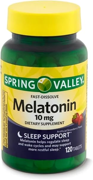 Melatonina Spring Valley 10mg 120 comprimidos - Cosmeticos da ray