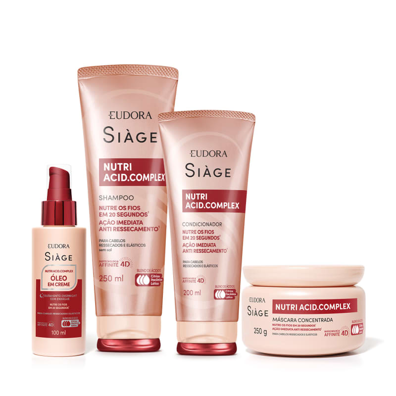 Kit Siàge Nutri Acid.Complex (4 itens) - Cosmeticos da ray