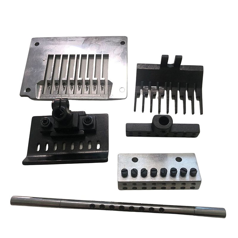 Jogo De Bitola Dente Chapa Calcador 8 Agulhas Kansai 1/4 - toledopecas