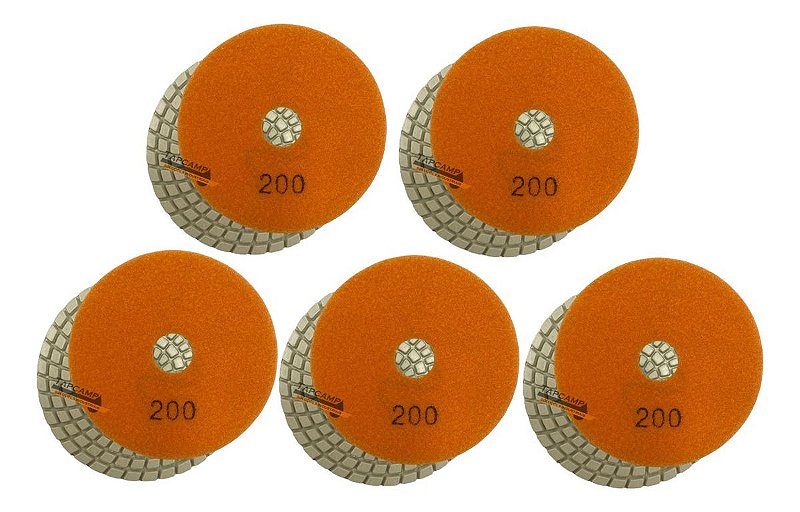 Kit 5 Lixa Diamantada Grão 200 - JETCAMP SOLUÇÕES PROFISSIONAIS