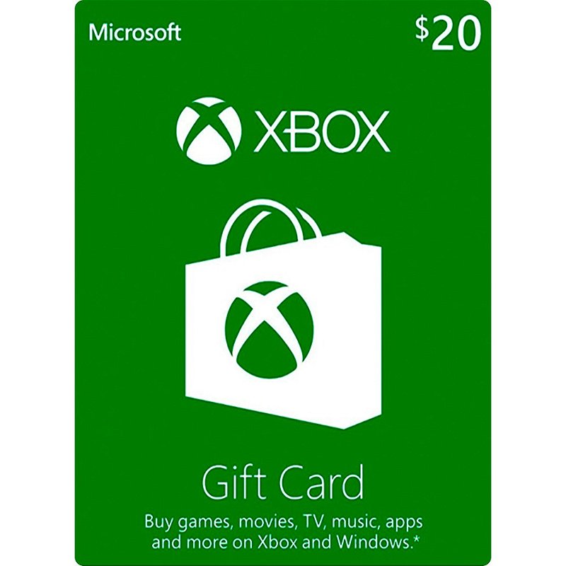 MICROSOFT GIFT CARD $20 DÓLARES - USA - GCM Games - Gift Card PSN, Xbox ...