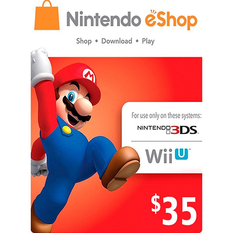 CARTÃO NINTENDO 3DS / WII U SHOP / SWICH (CASH CARD) $35 - GCM Games ...