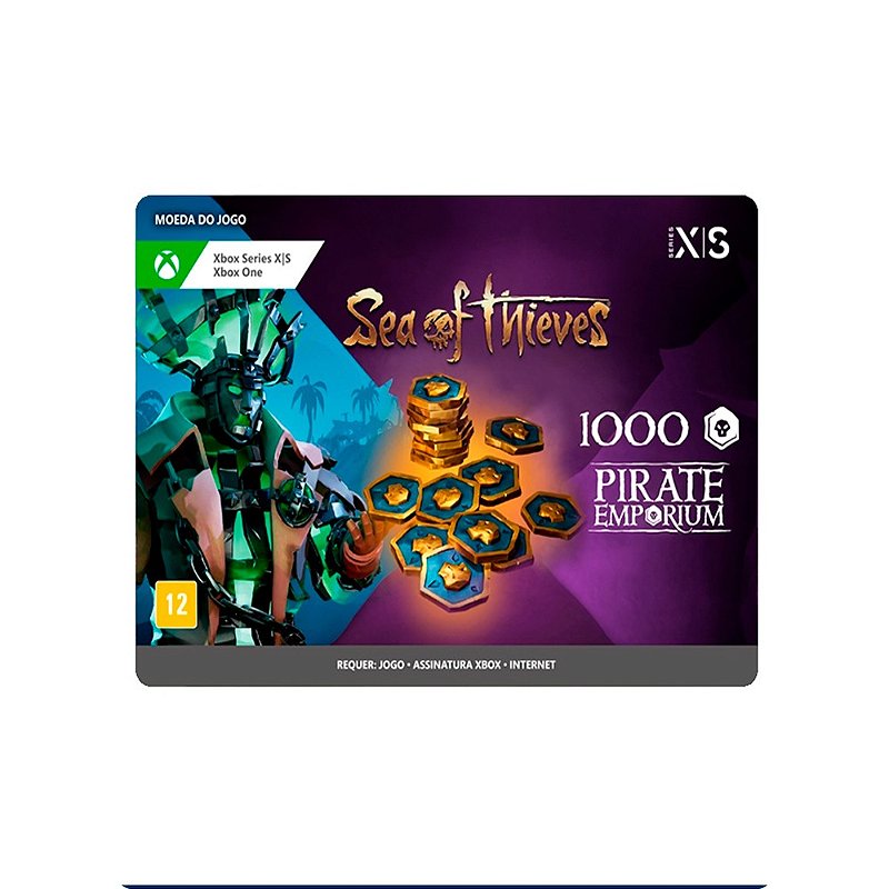 Sea of Thieves Seafarer 1k Coins DDP BRL 84,95 - GCM Games - Gift Card ...