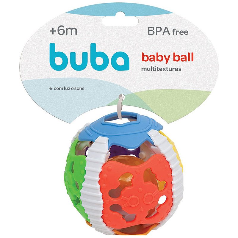 Baby Ball Buba Multi Texturas - Pequenos Travessos | Brinquedos é aqui!