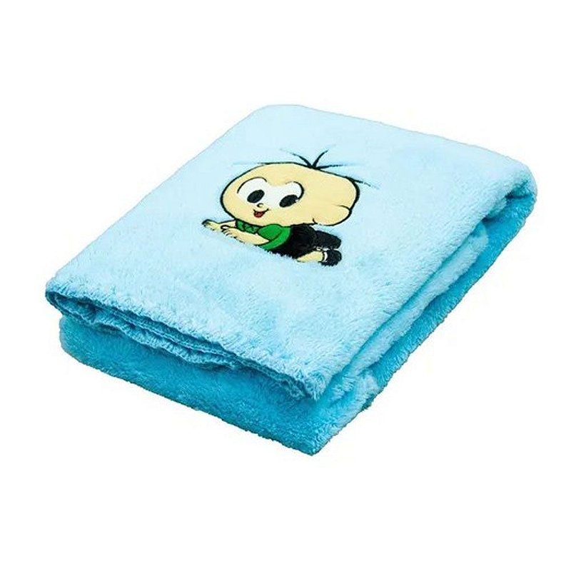 Manta Microfibra Soft Incomfral Cebolinha Turma Da Mônica Baby 85cm x 1 ...