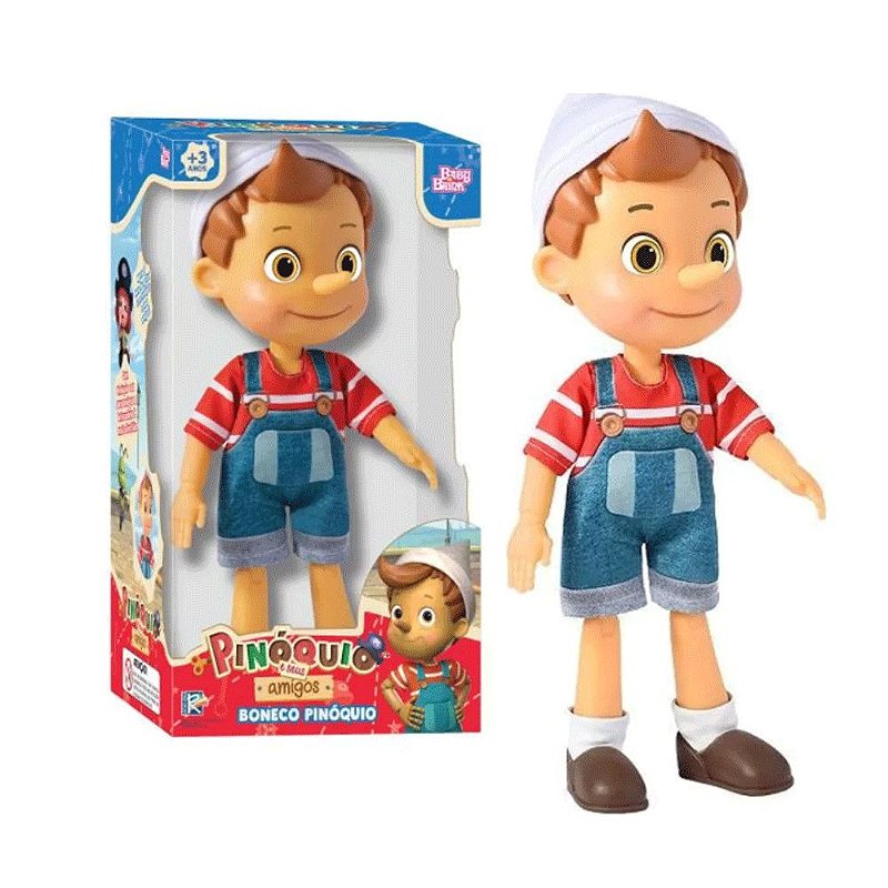 Boneco Articulado Pinóquio Baby Brink 30cm - Pequenos Travessos ...