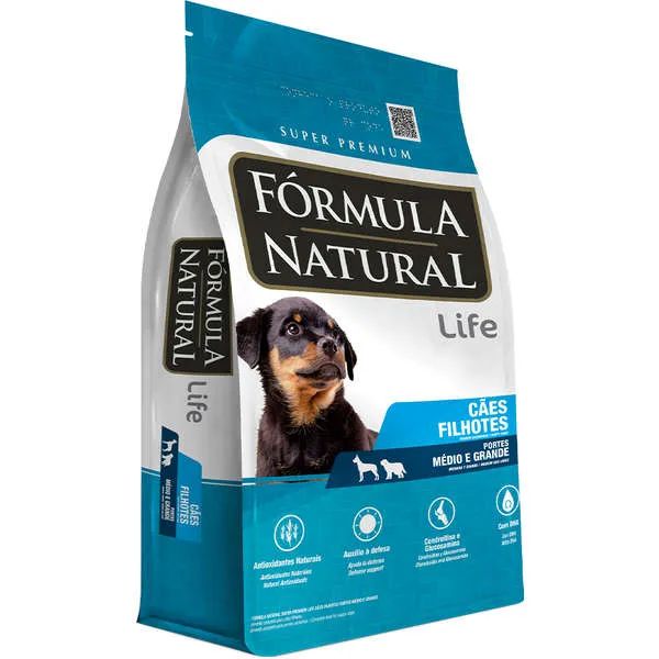 FÓRMULA NATURAL FILHOTE RAÇAS GRANDES 15KG - Paiol Agropecuária