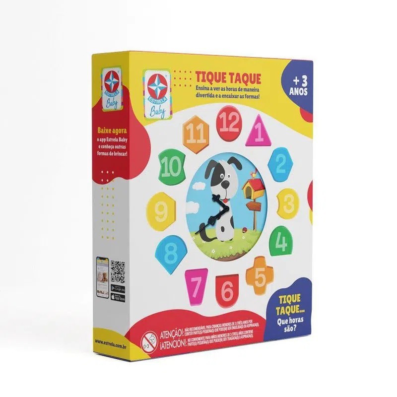 Tique Taque Que horas são? - 4000011 - Estrela - Real Brinquedos