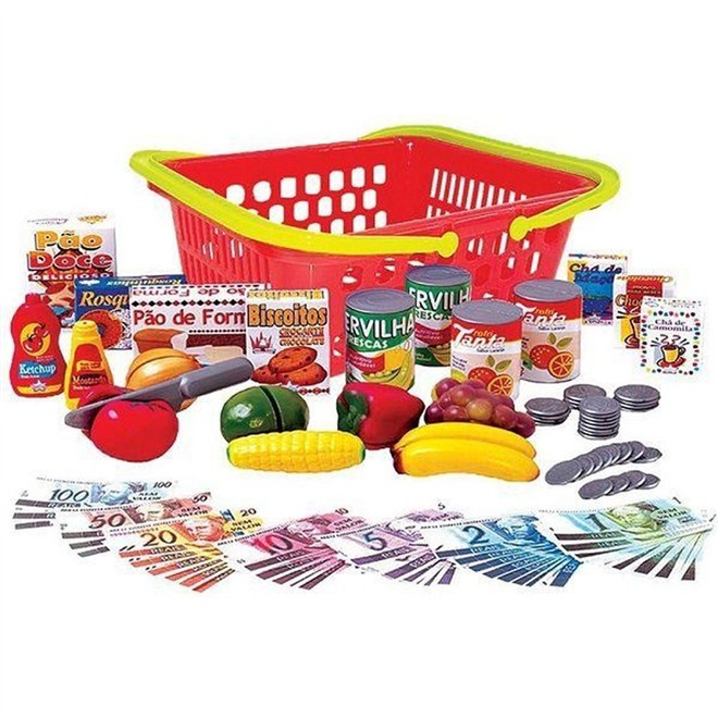 Cesta Crec Crec - Minhas Comprinhas - 541 - Big Star - Real Brinquedos