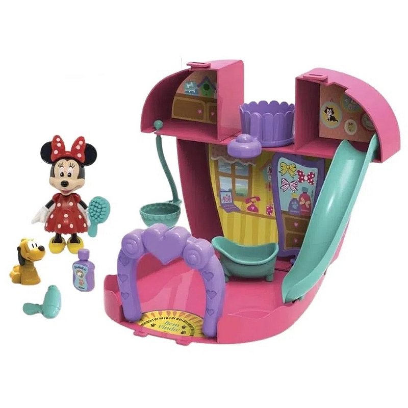 Playset Pet Shop da Minnie c/ Acessórios - 1178 - Elka - Real Brinquedos