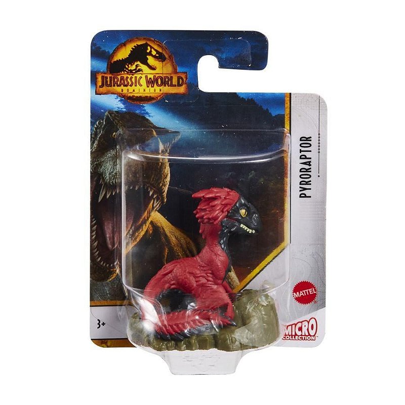 Jurassic World Mini Figura Pyroraptor - GXB08 - Mattel - Real Brinquedos