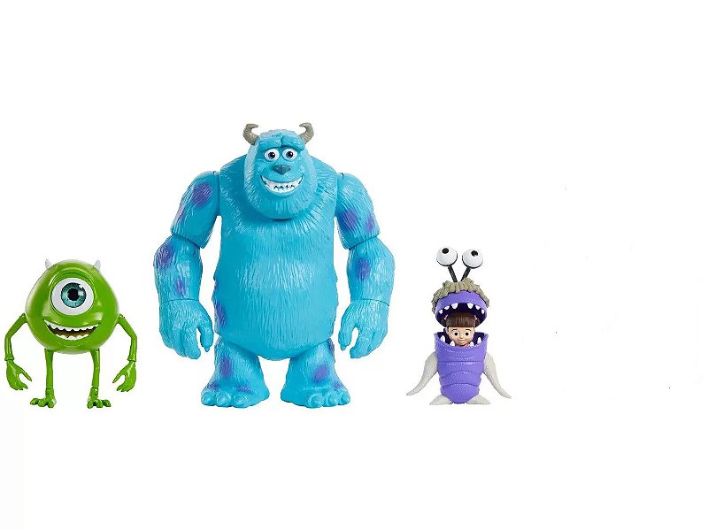 Conjunto de Figuras - Disney - Pixar - Monstros S. A - HMM04 - Mattel ...