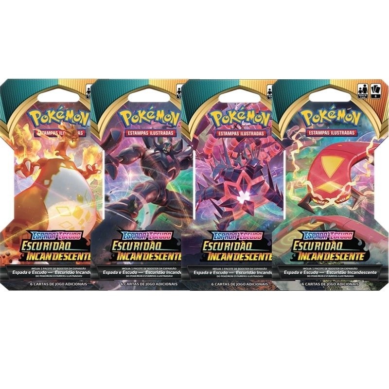 Pokémon Espada E Escudo Escuridão Incandescente 89084 Copag