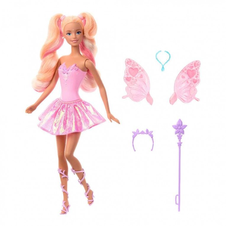 Boneca Barbie Fada Transformação Mágica - JCP76 Mattel - Real Brinquedos