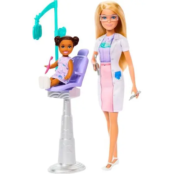 Boneca Barbie Profissões Dentista - JCR71 - Mattel - Real Brinquedos