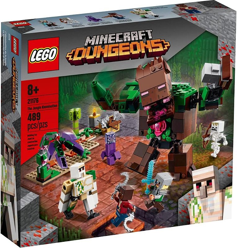 LEGO Minecraft O Horror da Selva 487 peças - 21176 - Real Brinquedos