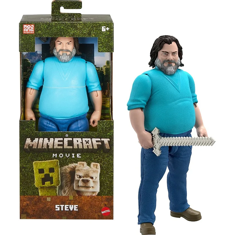 Boneco Steve 30 cm - Minecraft JFR65 - Mattel - Real Brinquedos