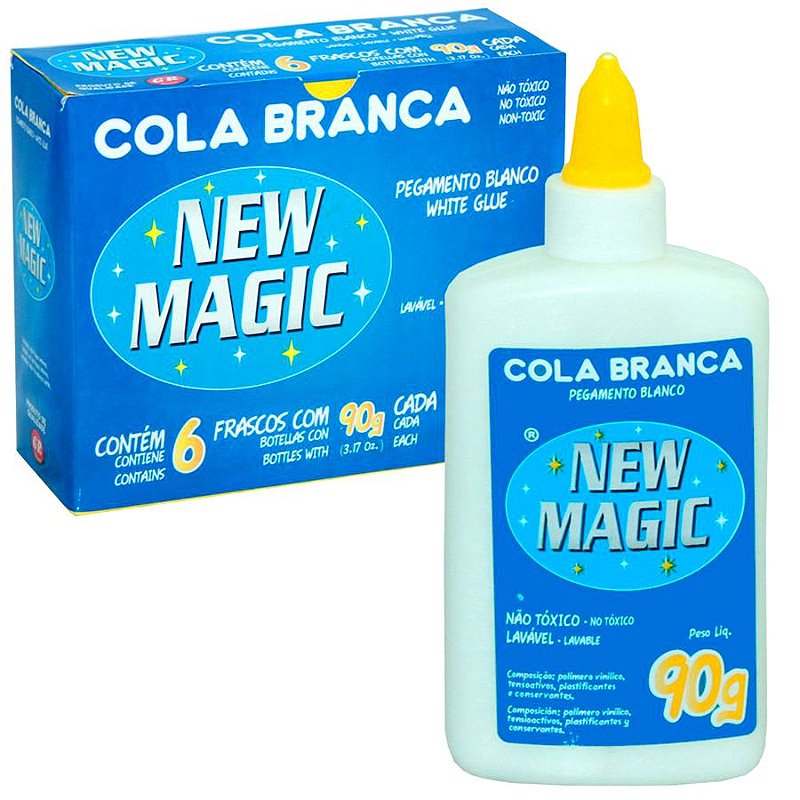 COLA ESCOLAR BRANCA TUBO 90 GRAMAS - NEW MAGIC - Soluções em produtos ...