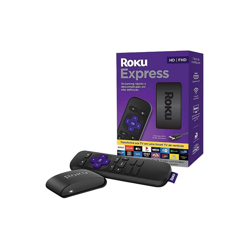 SMART TV BOX ROKU EXPRESS FULL HD R.3930BR - ROKU - Soluções em ...