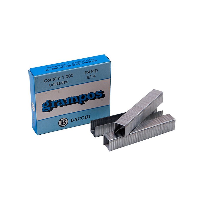 GRAMPO 9/14 GALVANIZADO C/ 1.000 UNIDADES 2166-3 - BACCHI - Soluções em ...