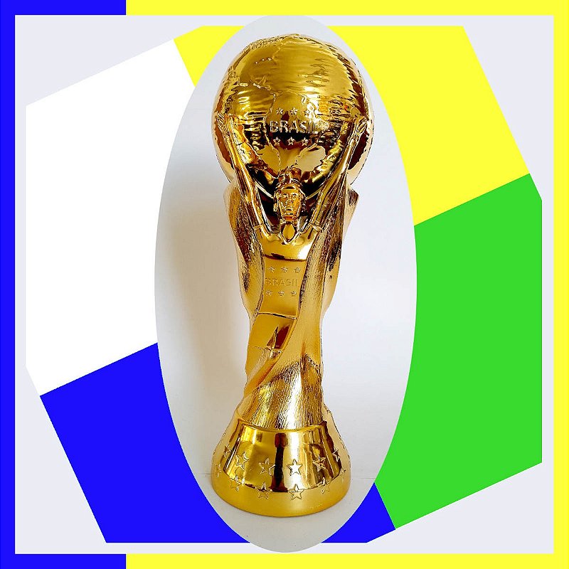 Troféu Mundial, Taça da Copa Mundo - Metalizado - Os melhores Artigos ...