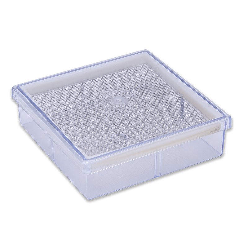 CAIXA PLASTICA GERBOX COM CALCO MED 11X11X 3.5 CM EM PS - JProlab