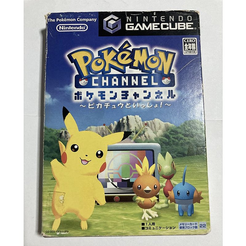 Pokémon Channel With Pikachu, Gamecube Japonês Original (Mídia Física ...