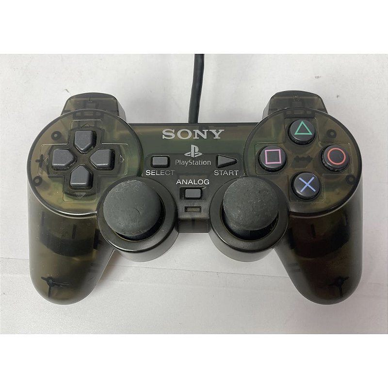 Controle Playstation 2, Zen Black, Transparente, PS2, Original Sony ...