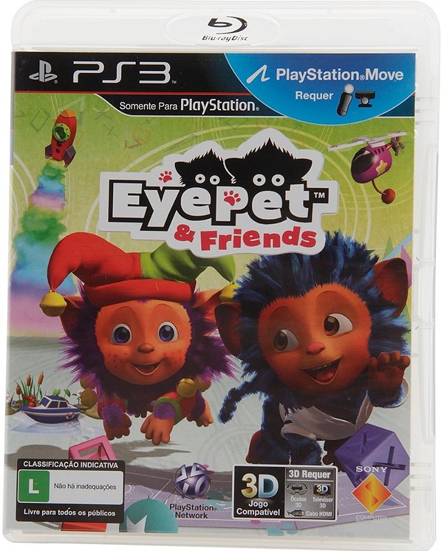 Eyepet & Friends MOVE - PS3 (Mídia Física) - Novo, Lacrado - Nova Era ...