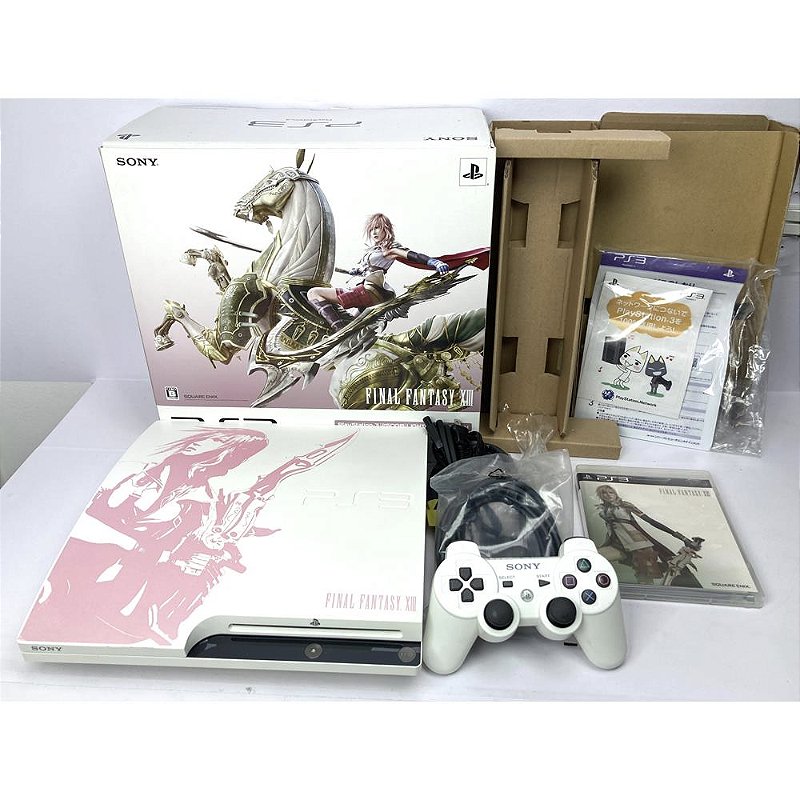 PlayStation 3 Slim, Ed. Final Fantasy XIII, Na Caixa Seriado, PS3 ...