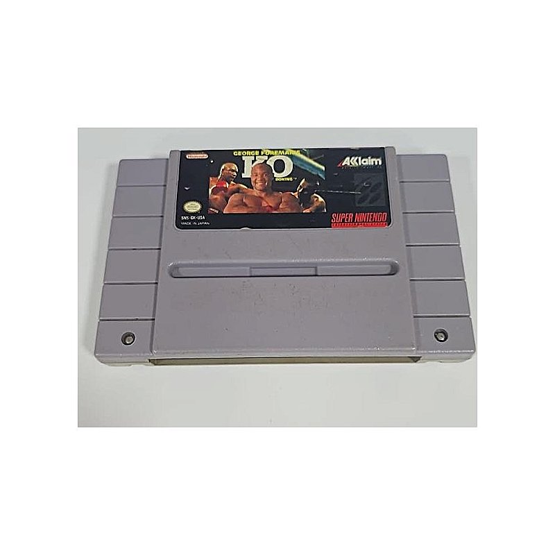 George Foreman KO Boxing, Super Nintendo, Snes, Cartucho Original ...