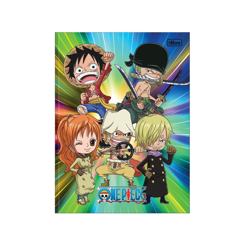 Caderno Brochurão Capa Dura 80 Folhas One Piece Tilibra - Shopel Papelaria