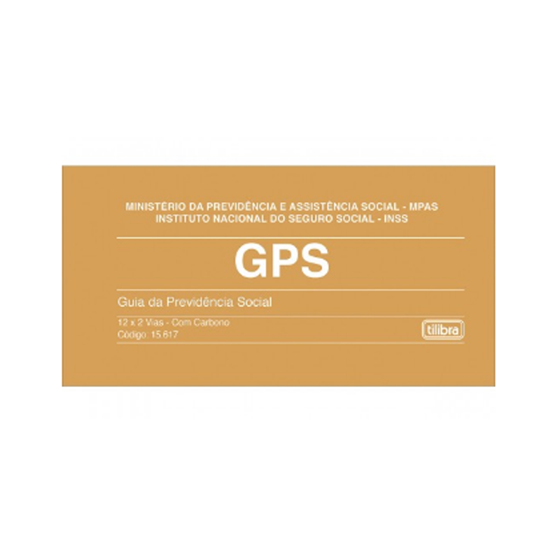 Carnê GPS Inss (Guia Da Previdência Social) Tilibra - Shopel Papelaria