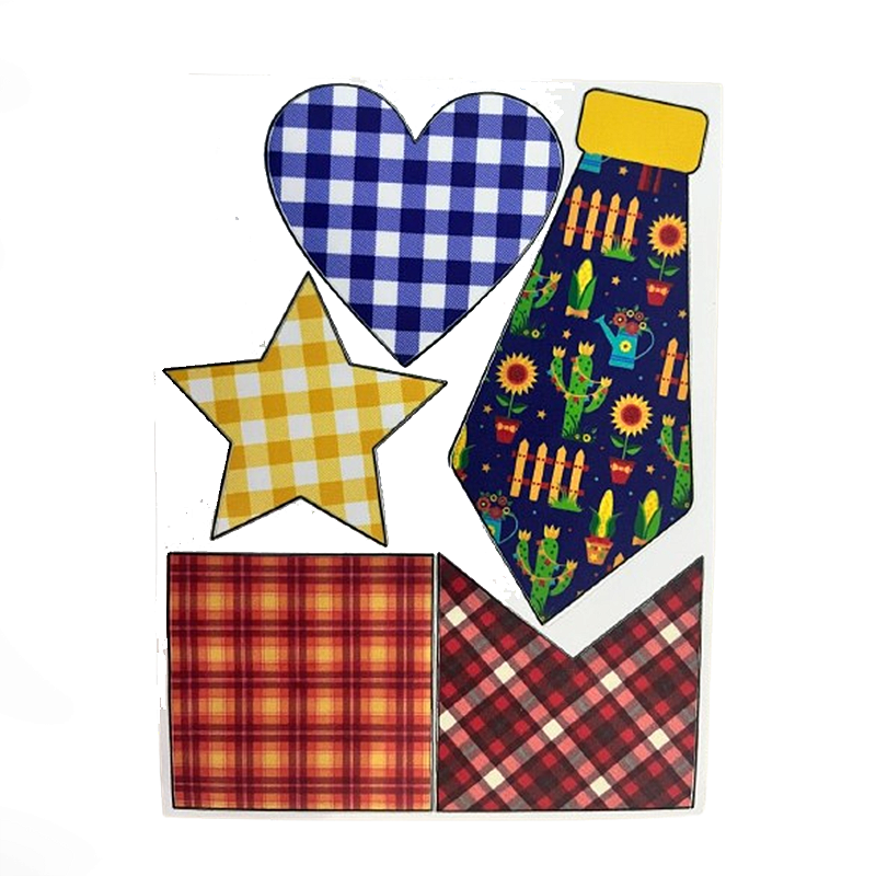 Tecido adesivo junino para roupa de festa junina - Shopel Papelaria