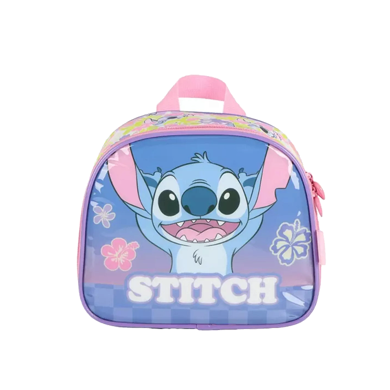 Lancheira térmica infantil stitch azul luxcel - Shopel Papelaria