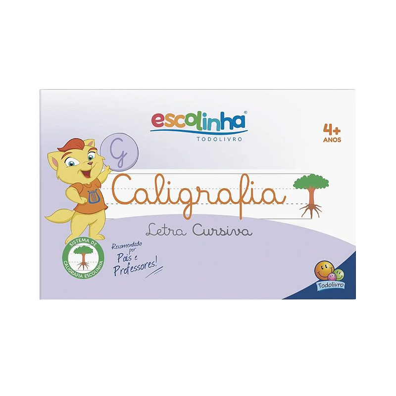 Escolinha sistema de caligrafia: Letra Cursiva todolivro - Shopel Papelaria