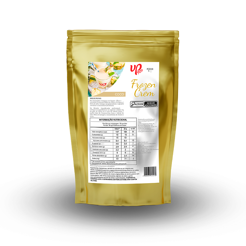 Frozen de Coco 1kg - Cafeteria UP900