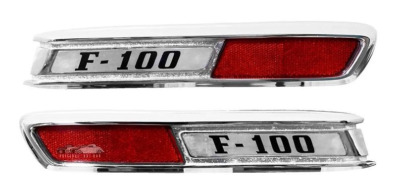 Emblema Lateral Capô F100 - ORIGINAL HOT ROD l PEÇA DE CARROS ANTIGOS