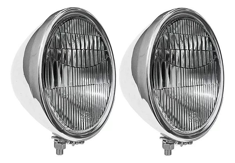 Farol Fordinho Cromado - ORIGINAL HOT ROD l PEÇA DE CARROS ANTIGOS