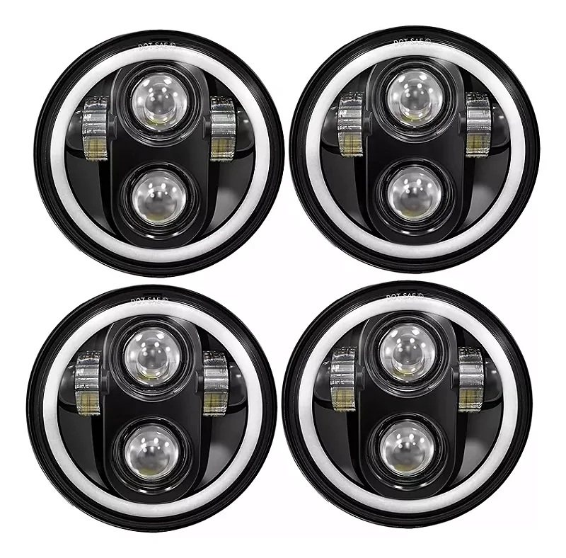 Farol Led Black Pequeno - ORIGINAL HOT ROD l PEÇA DE CARROS ANTIGOS