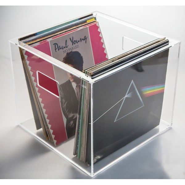 Box Acrílico Cristal Vintage Para Discos Vinil 37 x 37 x 30cm ...