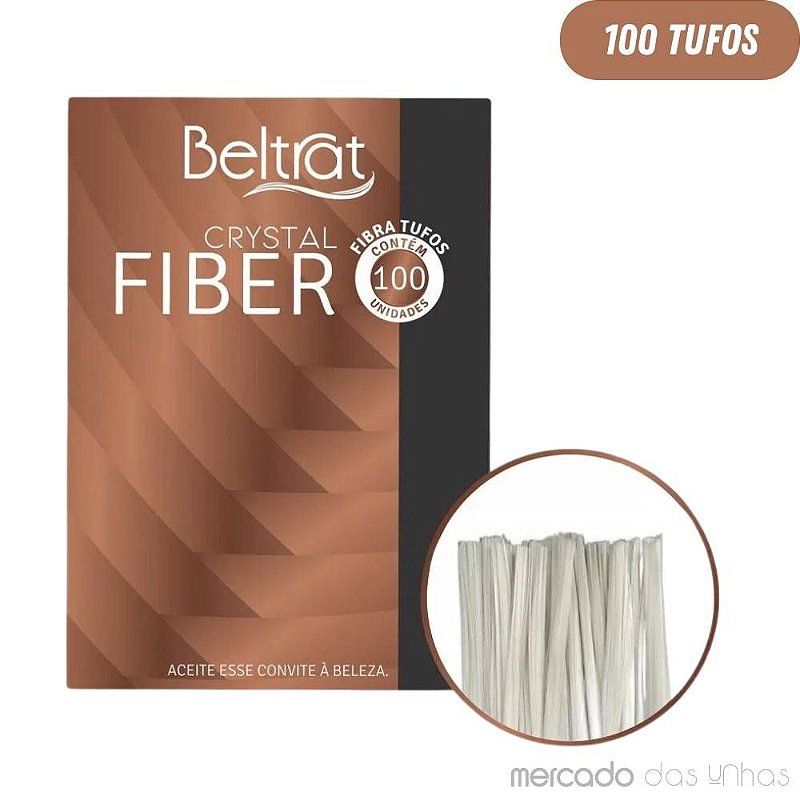Fibra de Vidro Beltrat Crystal Fiber 100 Tufos - Mercado das Unhas