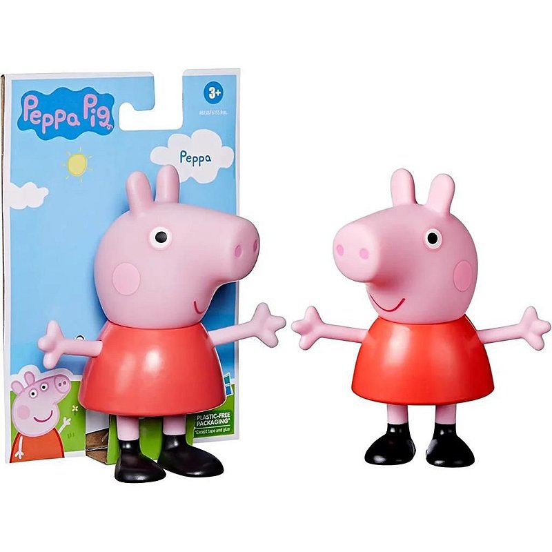Boneco Vinil Peppa Pig 13cm Articulado - Loja Zuza Brinquedos | Ofertas ...