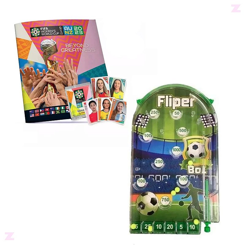 Fliper Bol Brinquedo Infantil Mini Lançador Fliperama+ Album - Loja ...