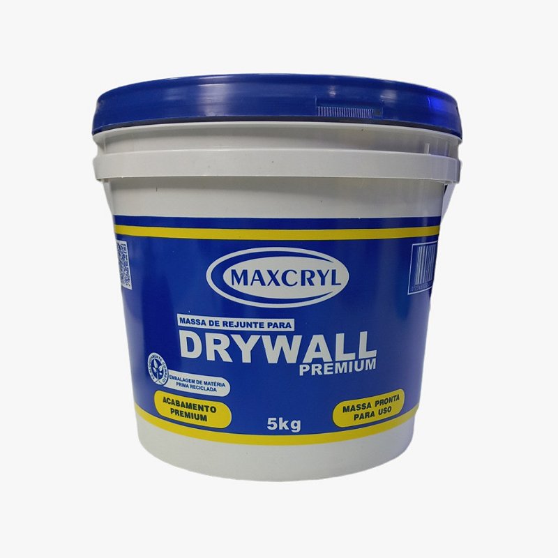 MASSA DRYWALL 5KG - MAXCRYL - Loja Atelier Gesso