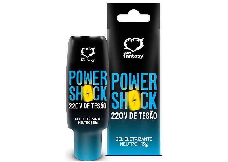 GEL POWER SHOCK 220V DE TESÃO 15g - Desinibida Lingerie